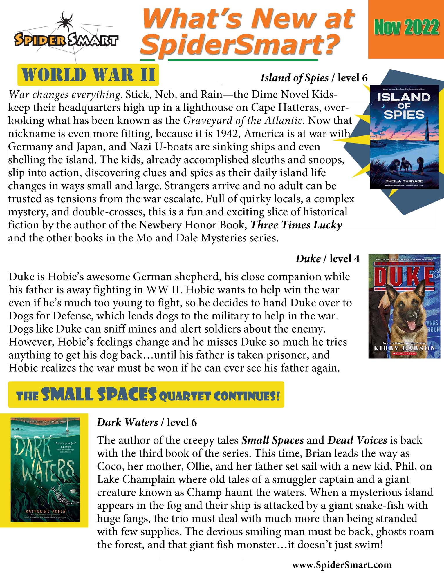 What’s New at SpiderSmart in November? – SpiderSmart Blog